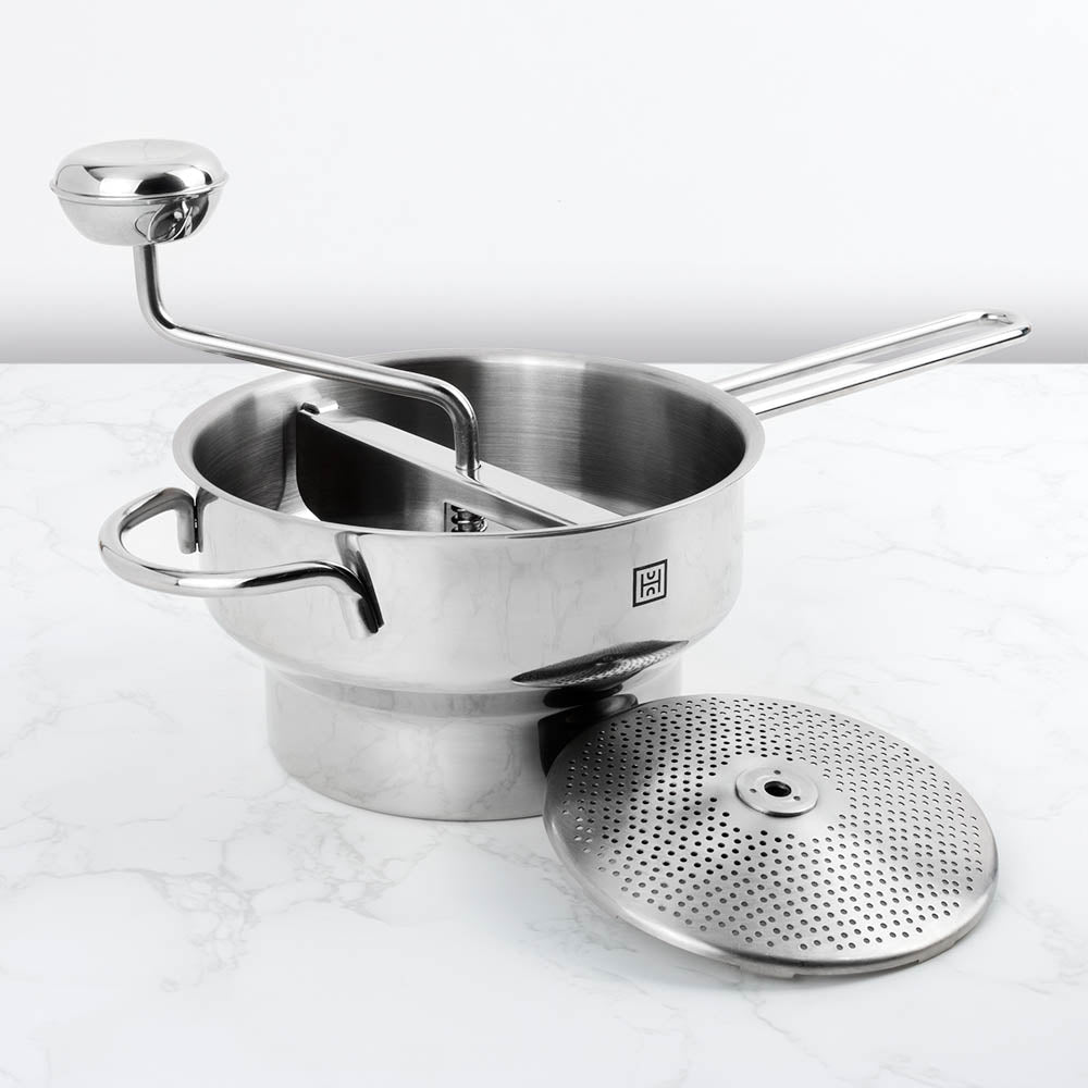 Stainless Steel Food Mill with 2 Interchangeable Disks – Hutch Kitchen